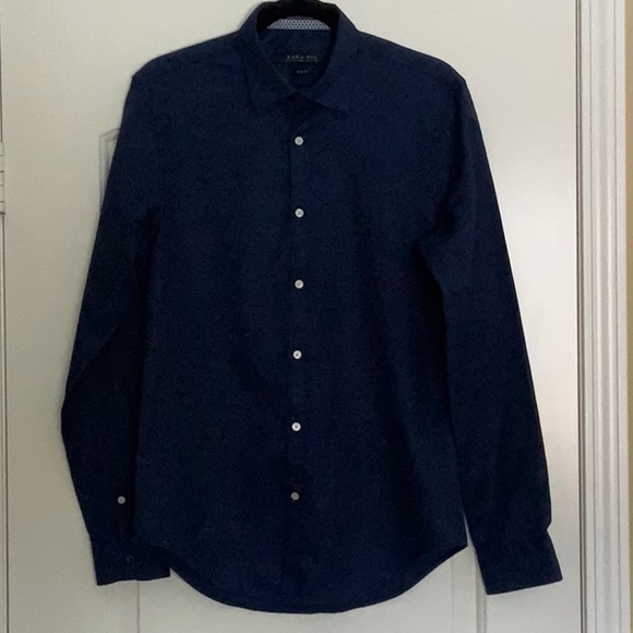 Zara | Shirts | Zara Man Dark Blue Size M | Poshmark